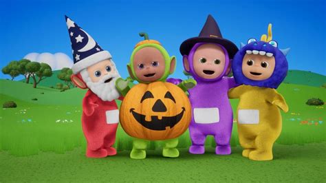 The Teletubbies Wearing Their Halloween Costumes Mickey Mouse