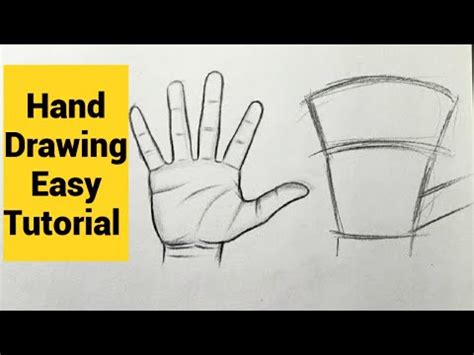 Learn To Draw Hand Step By Step For Beginners Hand Drawing Tutorial