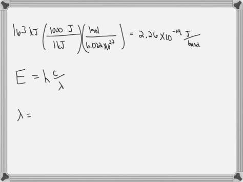 Solved It Takes 163 Kjmol To Break A Nitrogen Nitrogen Single Bond