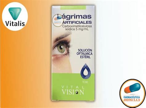 Gotas Oftalmicas Vitalvision Lagrimas Artificiales Frasco X 15 Ml