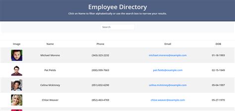 Github Kathleendorseuserdirectory React Employee Directory With Additional Search And Sort