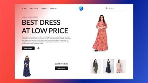 Flutter Ecommerce Landing Page Flutter Web Flutter Ui Youtube