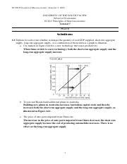 Tutorial Solutions EC Principles Of Macroeconomic Semester UNIVERSITY OF THE