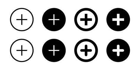 Add Icon Vector In Black Circle Social Media Plus Button 29782620 Vector Art At Vecteezy