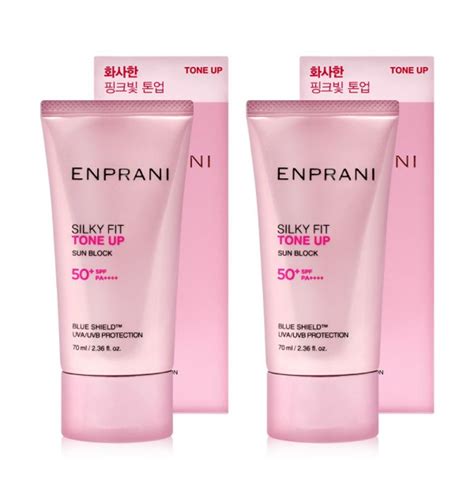 매장 정품 엔프라니 실키핏 선블록 70ml 11 톤업 선크림 2개 티몬
