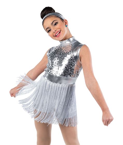 Tween Metallic Fringe Value Dance Costume A Wish Come True