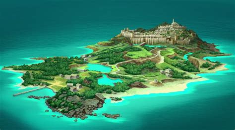 Themyscira Island Nation Of Wonder Woman Fantasy Island Map Concept