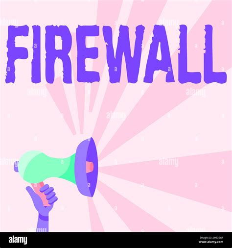 Text Sign Showing Firewall Business Idea Protect Network Or System From Unauthorized Access