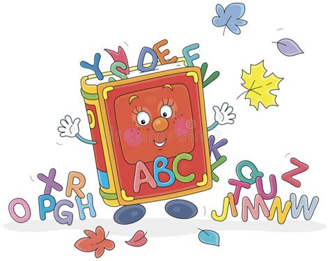 Cartoony Abc Book With Letters Stock Illustration Illustration Of