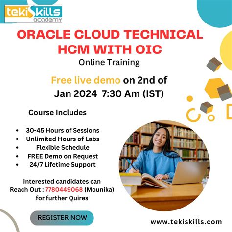 Tekiskills Academy On Linkedin Oraclecloud Hcm Oic Techdemo Newbatchstart Freedemo