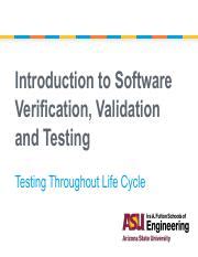 Lecture Slides Merged Pdf Introduction To Software Verification Validation And Testing Testing
