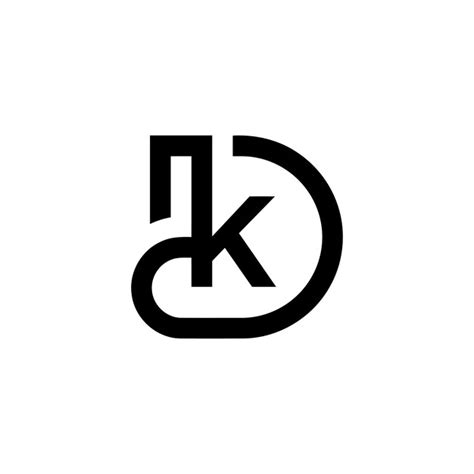 Le Logo De La Dkd Vecteur Premium