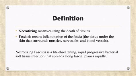 Necrotizing Fasciitis Gas Gangrene And Septic Arthritis 1pptx