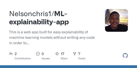 Github Nelsonchris1ml Explainability App This Is A Web App Built For Easy Explainability Of