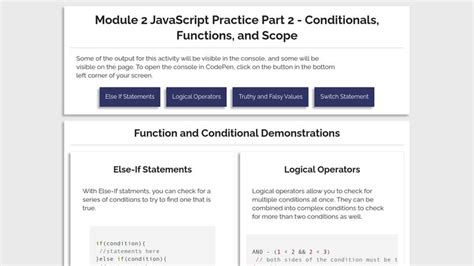 module 2 coding activity conditionals functions and scope part 2