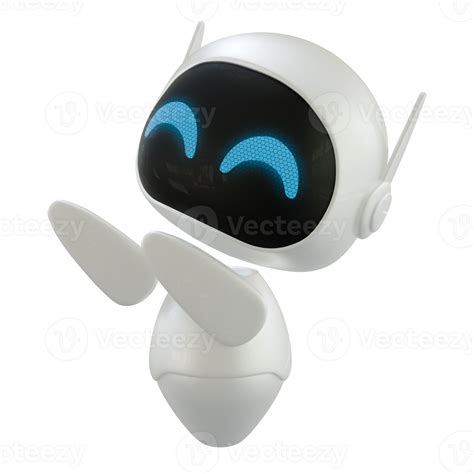 Artificial Intelligence Personal Assistant Robot With A Pointing Up Gesture Mini Robot 3d