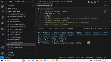 Curso De Programacion Python Desde Cero Metodo Rsplit Youtube