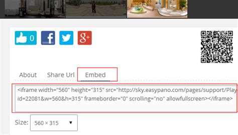 How To Embed The Published Virtual Tour To My Website