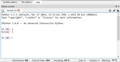 Python Cant Type In The Ipython Console After Code Has Been Saved