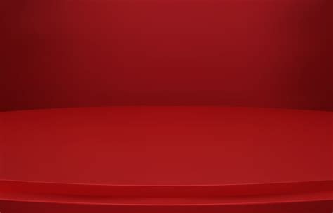 추상 럭셔리 빨간색 배경입니다 빈 빨간색 그라데이션 룸 스튜디오 공간 제품을 표시하기 위한 배경으로 사용되는 곡선 스테이지 3d 벡터 그림입니다 빨강에 대한 스톡 벡터 아트
