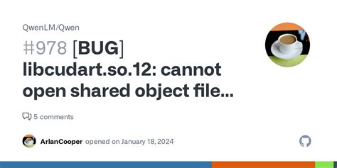 Bug Libcudartso12 Cannot Open Shared Object File No Such File Or Directory · Issue 978