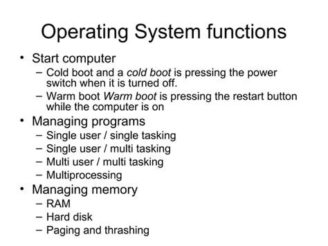 2 Operating Systems And Utility Softwares Ppt