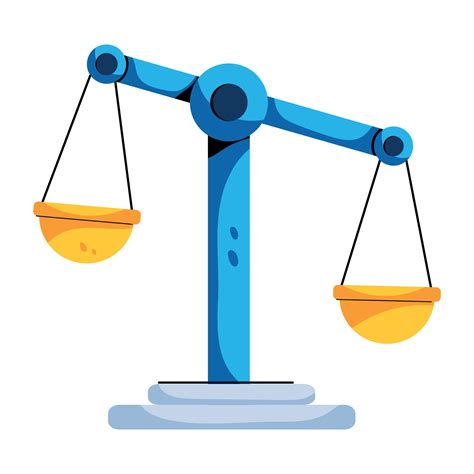 Trendy Balance Scale 25439216 Vector Art At Vecteezy