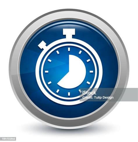 스톱워치 아이콘 스타버스반짝 블루 라운드 버튼 일러스트 디자인 컨셉 0명에 대한 스톡 벡터 아트 및 기타 이미지 0명 개념 개념과 주제 Istock