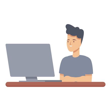 Vector De Dibujos Animados De Icono De Programación Escolar Proyecto