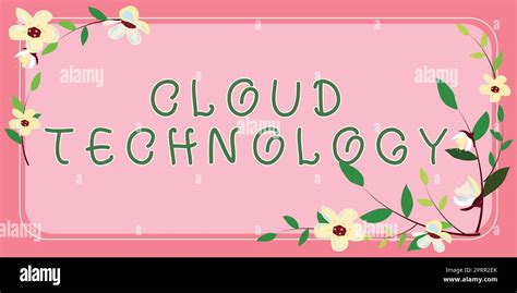Text Caption Presenting Cloud Technologystoring And Accessing Data And Programs Over Internet