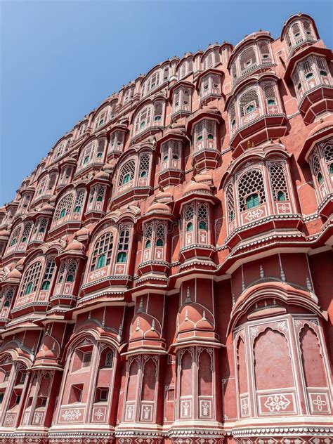 Palacio Hawa Mahal En La Ciudad De Jaipur Rajasthan India Imagen De
