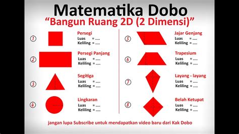 Bangun Ruang 2 Dimensi Youtube
