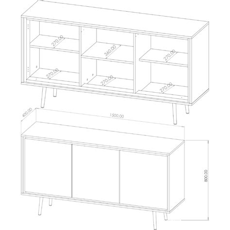 Komód Trey 01 Kasmír Bútorline Webáruház