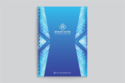 Blue Color Notebook Cover Design 26324469 Vector Art At Vecteezy