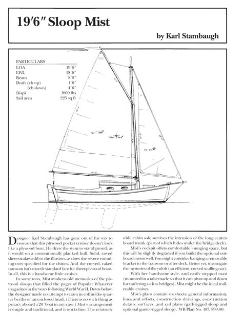 19′ 6″ Sloop Mist Design Small Boats Nation