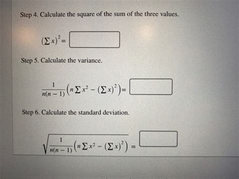 Solved Calculate The Standard Deviation Of The Following Set Chegg