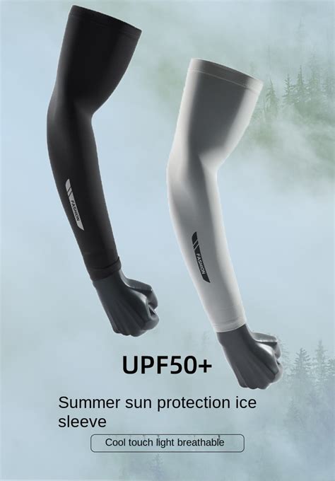 Mens Large Size Sunscreen Sleeves Ice Silk Armguard Ice Sleeves Summer