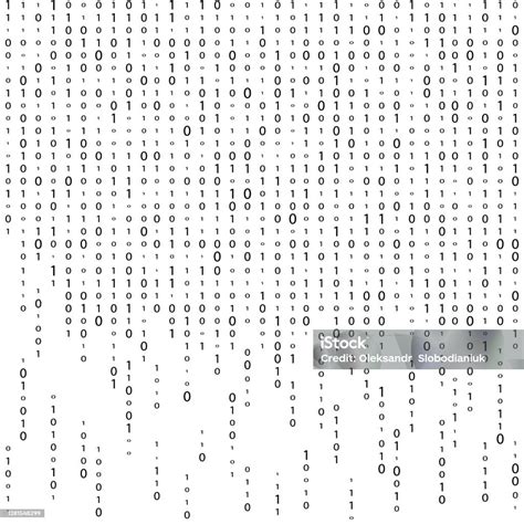 매트릭스 배경 벡터 이진 코드 매트릭스 화면에 숫자와 흑백 디지털 배경 데이터 기술 일러스트레이션 바이너리 컴퓨터 코드입니다