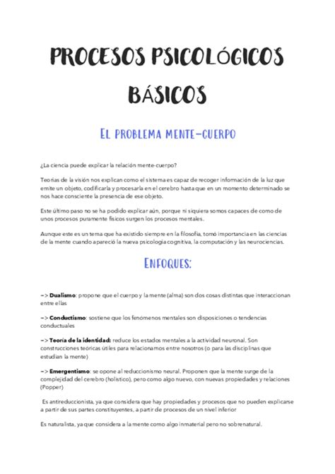 Procesos Psicologicos Basicos Tema 1pdf