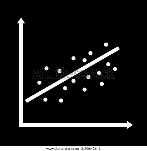 Linear Regression Vector Graphic Statistics Regression Stock Vector