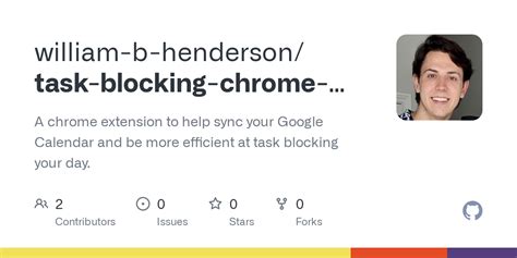 github william b henderson task blocking chrome extension a chrome extension to help sync