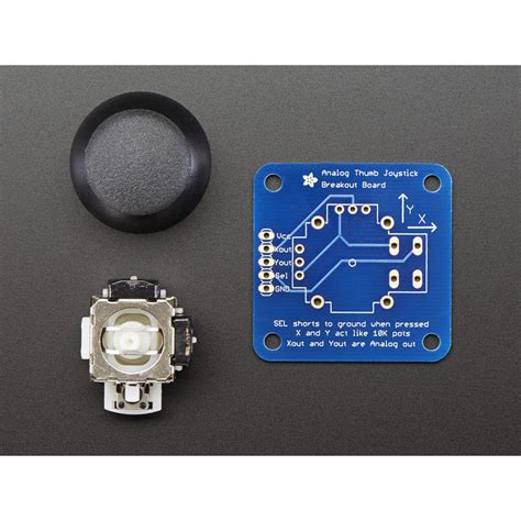 Adafruit 512 Analog 2 Axis Thumb Joystick With Select Button Rapid Online
