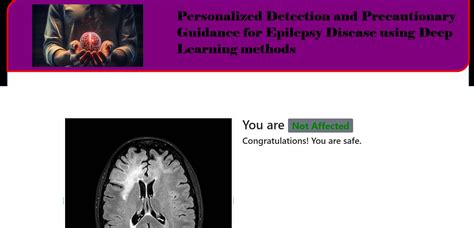 Github Shivanipoosala Personalized Detection And Precautionary Guidance For Epilepsy Disease