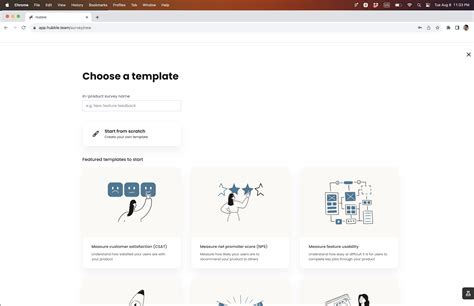 How To Create An In Product Survey Using Hubble Hubble
