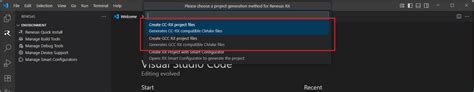 2 Creating And Building A Project — Renesas Vs Code Extensions 1 0 0