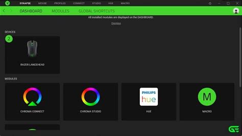 Fixed Razer Synapse Profiles Not Working