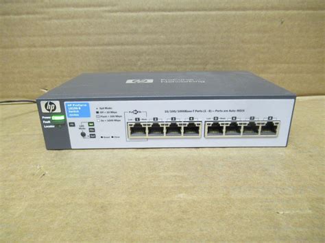 Hp Procurve 1810g 8 8 Port Gigabit Work Network Switch With Ac Adapter J9449a