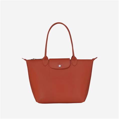 롱샴 르 플리아쥬 시티 토트백 M 테라코타 Longchamp Kream