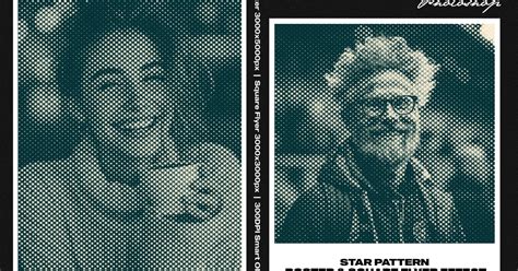 Star Pattern For Square And Poster Effect Layer Styles Including