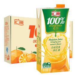 汇源果汁饮料 汇源 100 果汁橙汁1l 5盒多少钱 什么值得买